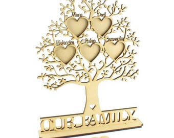 Wooden family tree | Etsy