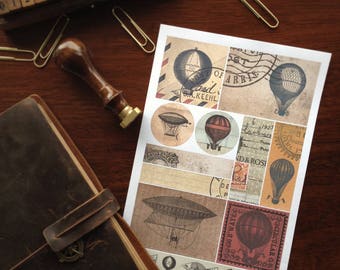 Air mail stickers | Etsy