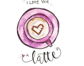 Latte art | Etsy