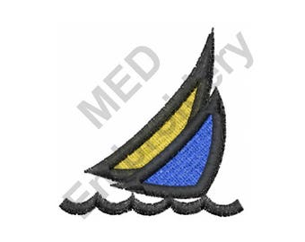 Boat embroidery | Etsy