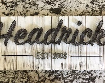 Name string art | Etsy