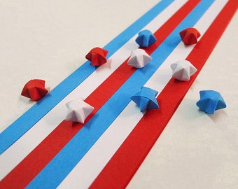 Red origami stars | Etsy