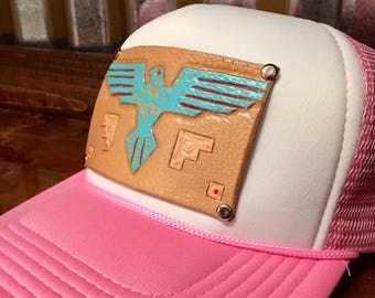 Painted trucker hat | Etsy