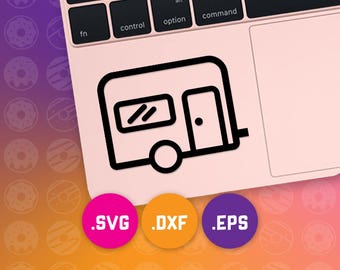 Happy Camper Adventure Awaits Campfire Camping SVG DXF File