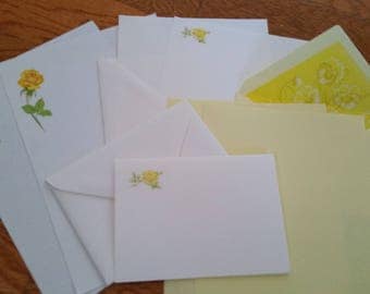 Yellow stationery | Etsy