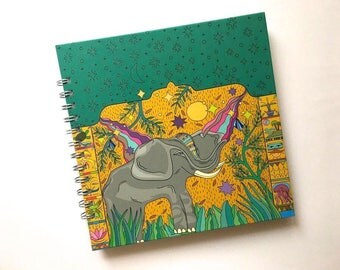 Elephant notebook | Etsy