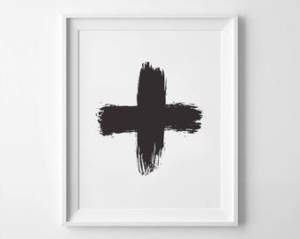 Cross print | Etsy