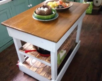 Butcher block table | Etsy