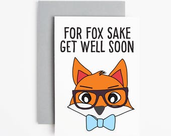 Funny get well soon | Etsy