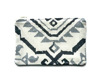 Coin Purse Jewelry bag Rustic Drawstring pouch Distressed