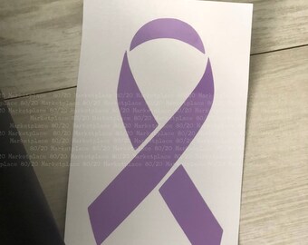 BLOOD Clot Vinyl Awareness Ribbon Decal DVT PE Pulmonary