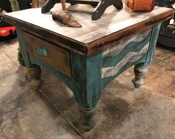 Hand painted table | Etsy