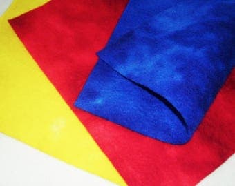 Hand Dyed Fabric and Wool Felt by RubyMountainDyeWorks on Etsy