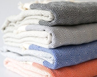 Boho throw blanket | Etsy