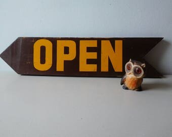 Vintage open sign | Etsy
