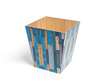 Wood trash bin | Etsy