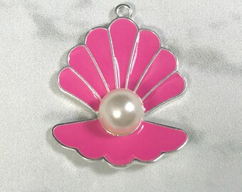 Oyster shell pendant | Etsy