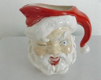 Santa pitcher | Etsy
