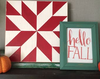 Barn quilt block | Etsy