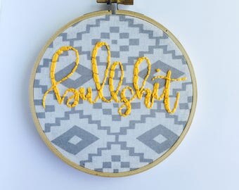 Swear embroidery | Etsy