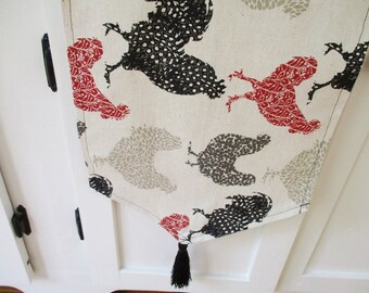 Rooster table runner | Etsy