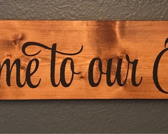 Rustic welcome sign | Etsy