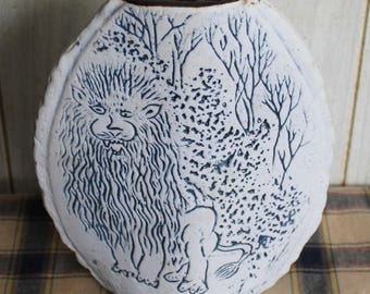 Lion vase | Etsy