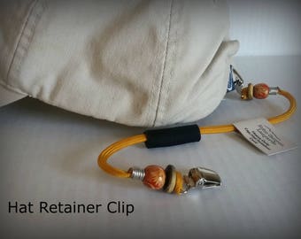 Retractable Cap Hat Leash Retainer Keeper TOPPER STOPPER Wind