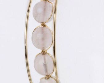 Stone bangles | Etsy