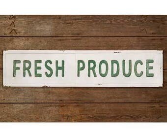 Produce sign | Etsy