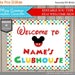 INSTANT DOWNLOAD Editable Mouse Clubhouse Inspired 8x10 Party
