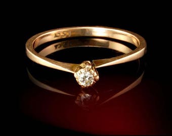 15k gold ring | Etsy