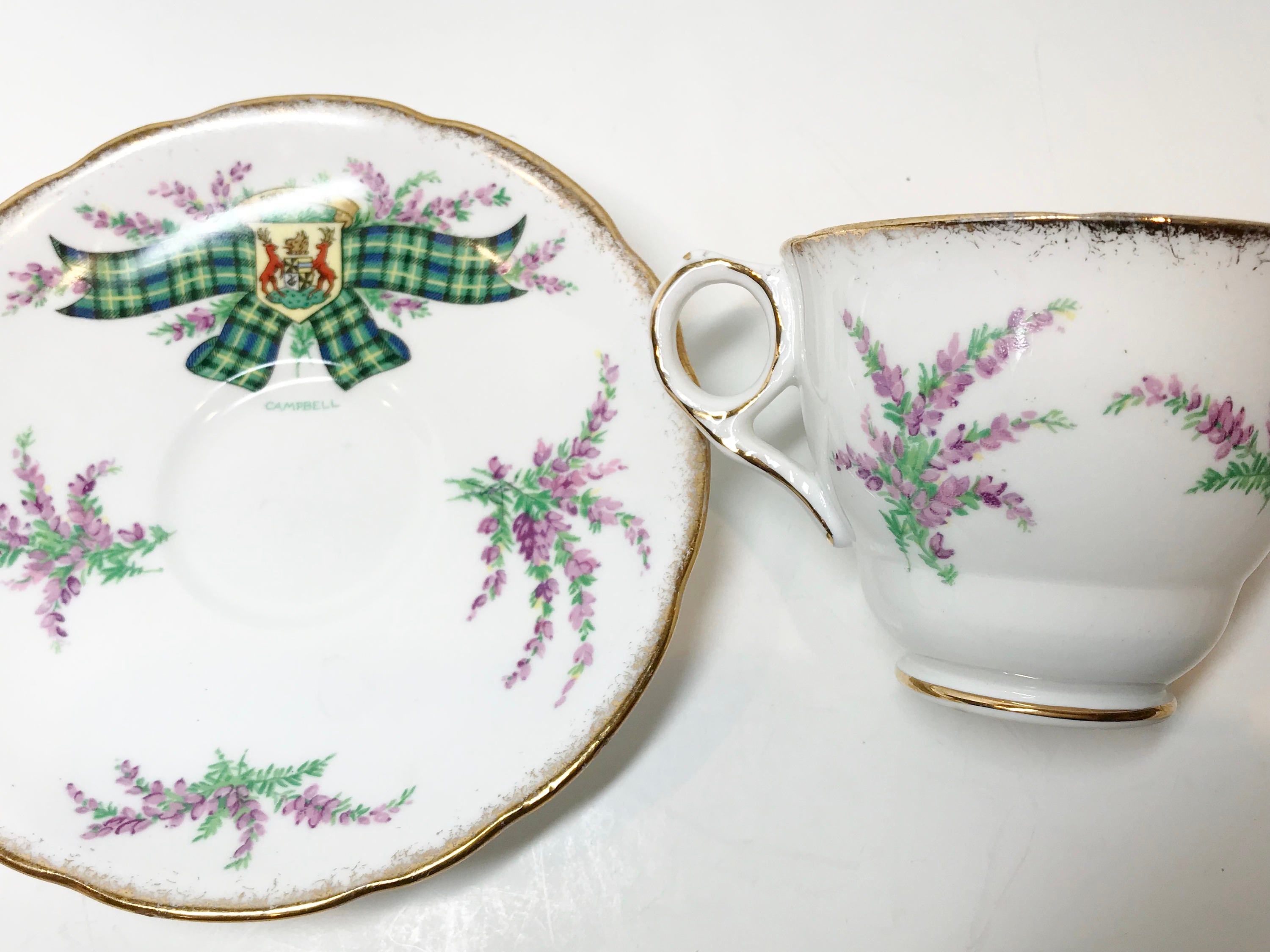 Clan Campbell Tartan Cup, Scottish Tea Cup and Saucer, Scotland Tea ...