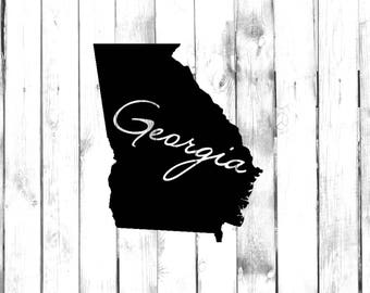 Georgia state decal | Etsy