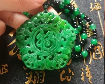 Green amulet | Etsy