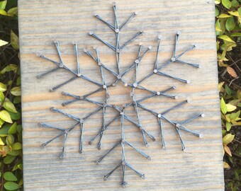 Snowflake string art | Etsy