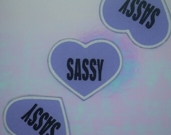 Sterling Silver So Sassy Heart ID Tag