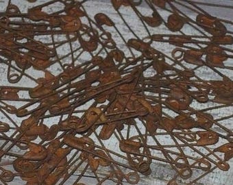 Rusty safety pin | Etsy