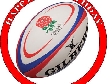 Rugby cake topper | Etsy