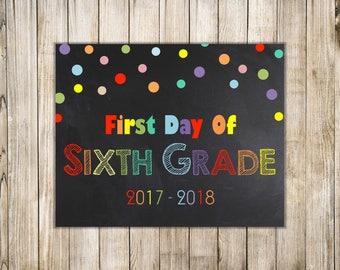 6th grade sign | Etsy