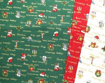 Christmas fabric | Etsy