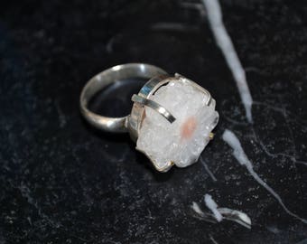 Raw stone ring | Etsy
