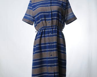 Blue secretary dress | Etsy