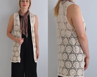 Crochet lace duster | Etsy