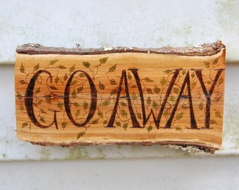 Go away sign | Etsy