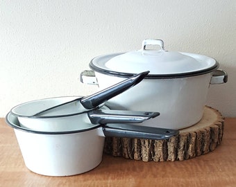 White enamelware | Etsy