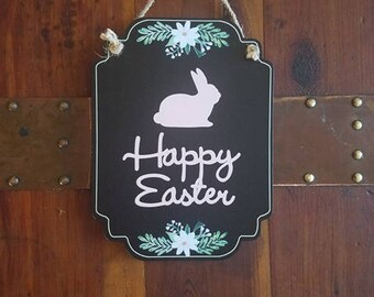 Happy easter sign | Etsy