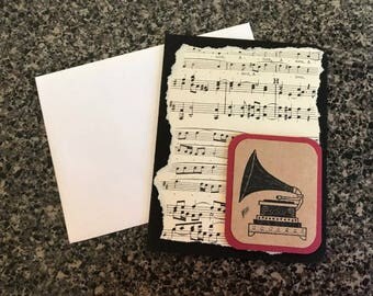 Music birthday card | Etsy
