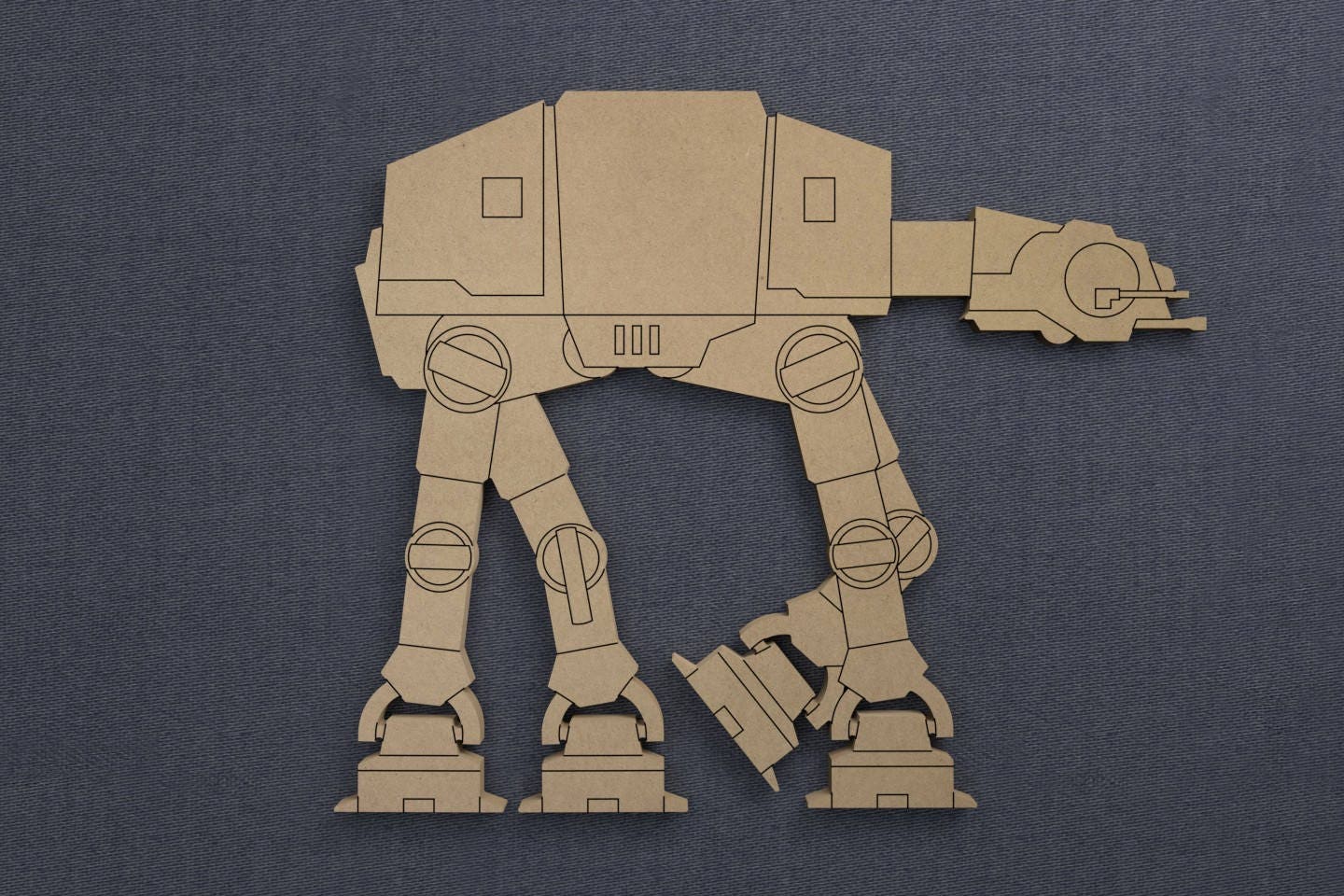 Star Wars ATAT Wood Cutout Unfinished Sign