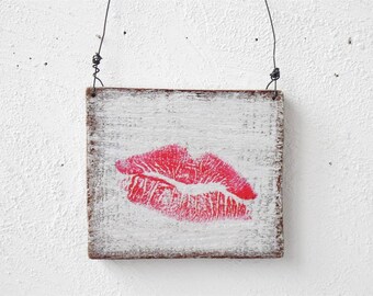 Lips wall art | Etsy